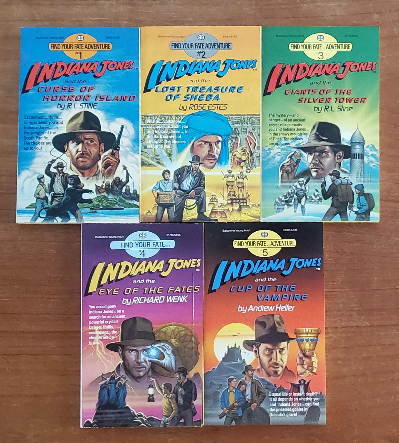 FIND YOUR FATE ADVENTURE #1 - #5: INDIANA JONES AND THE CURSE OF HORROR ...